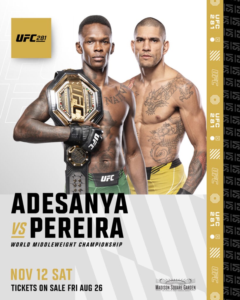 «Σεισμός» στο UFC 281: Ανακοινώθηκε το Israel Adesanya Vs. Alex Pereira ...